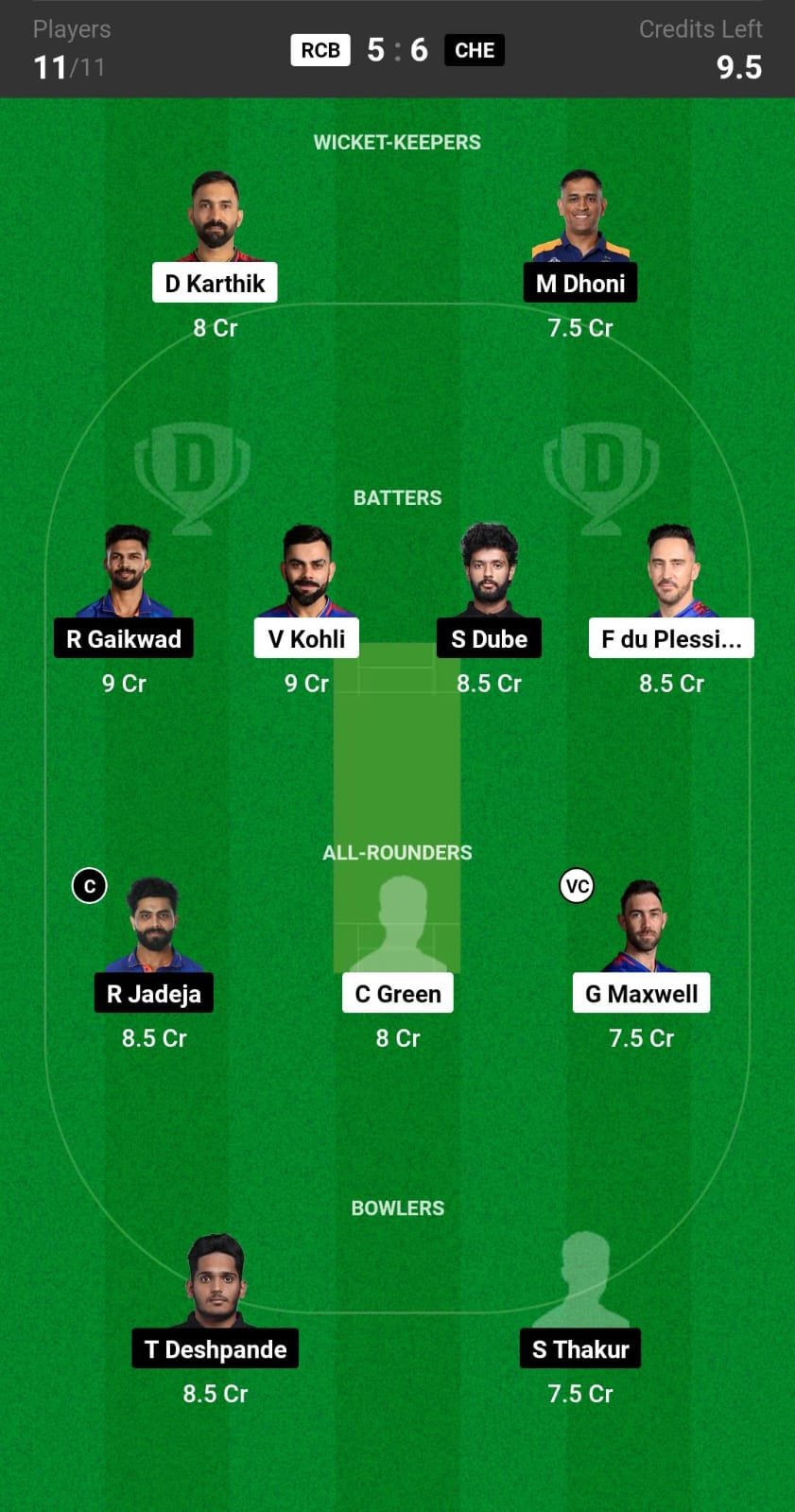 RCB vs CSK Dream11 Prediction, Playing XI and Fantasy Tips - Haryana TET